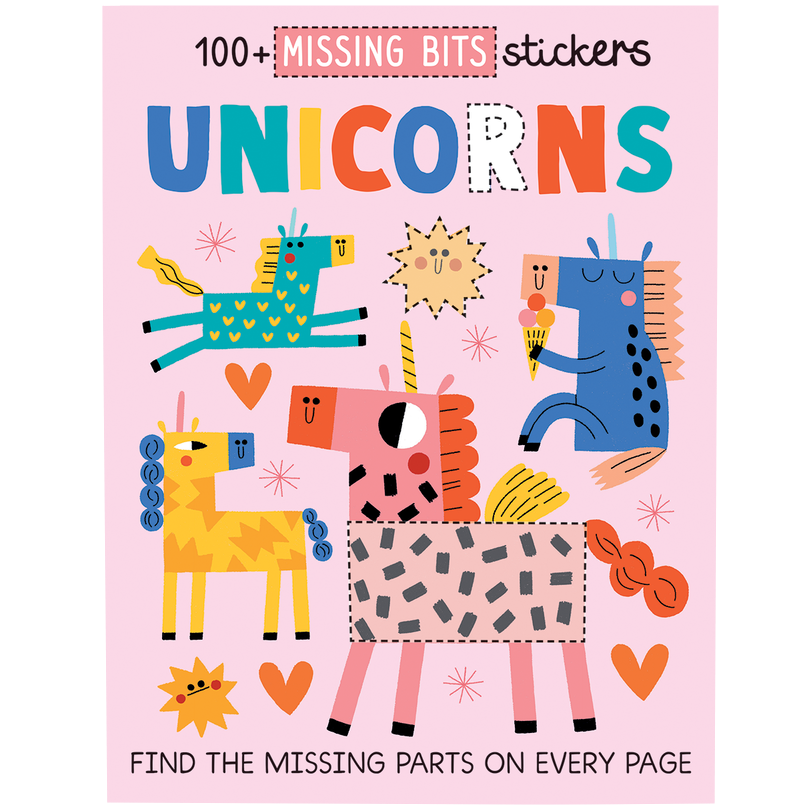 Missing Bits Sticker Book - Unicorns – Pacifier Kids Boutique