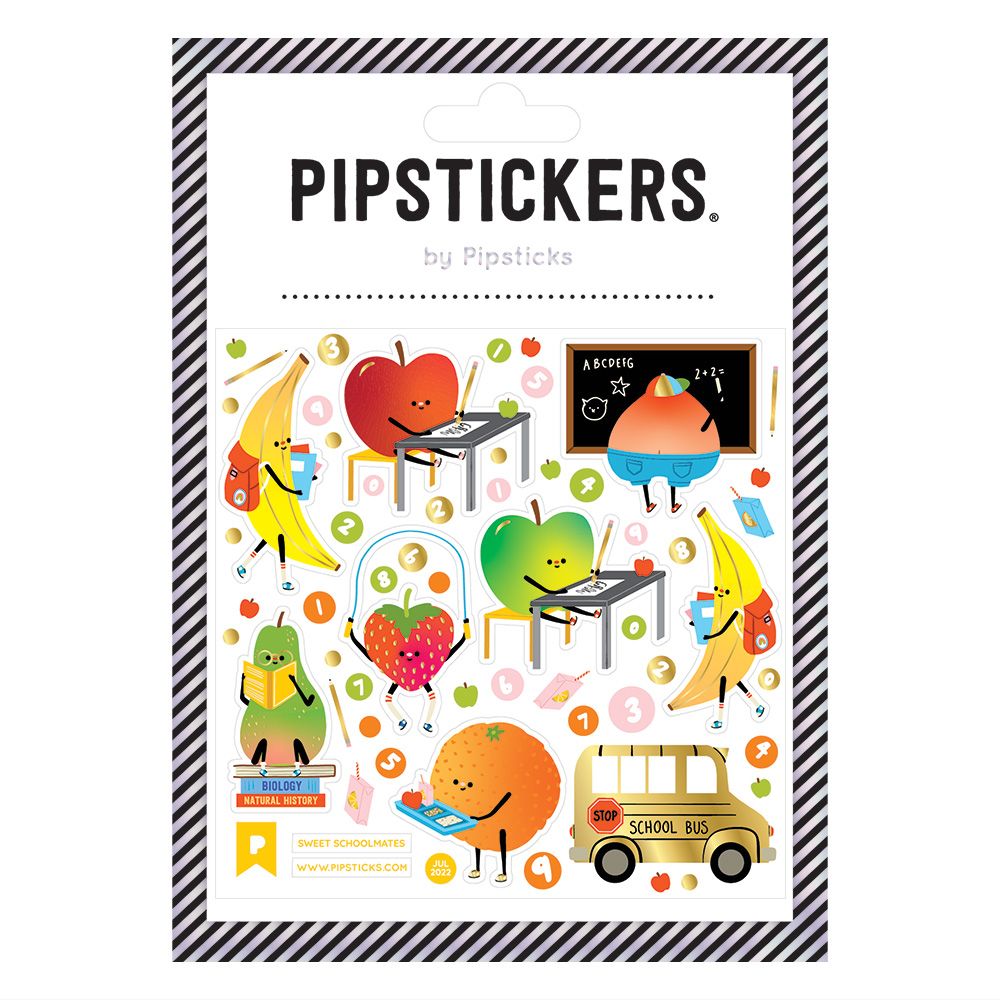 Sweet Schoolmates Stickers by Pipsticks – Pacifier Kids Boutique