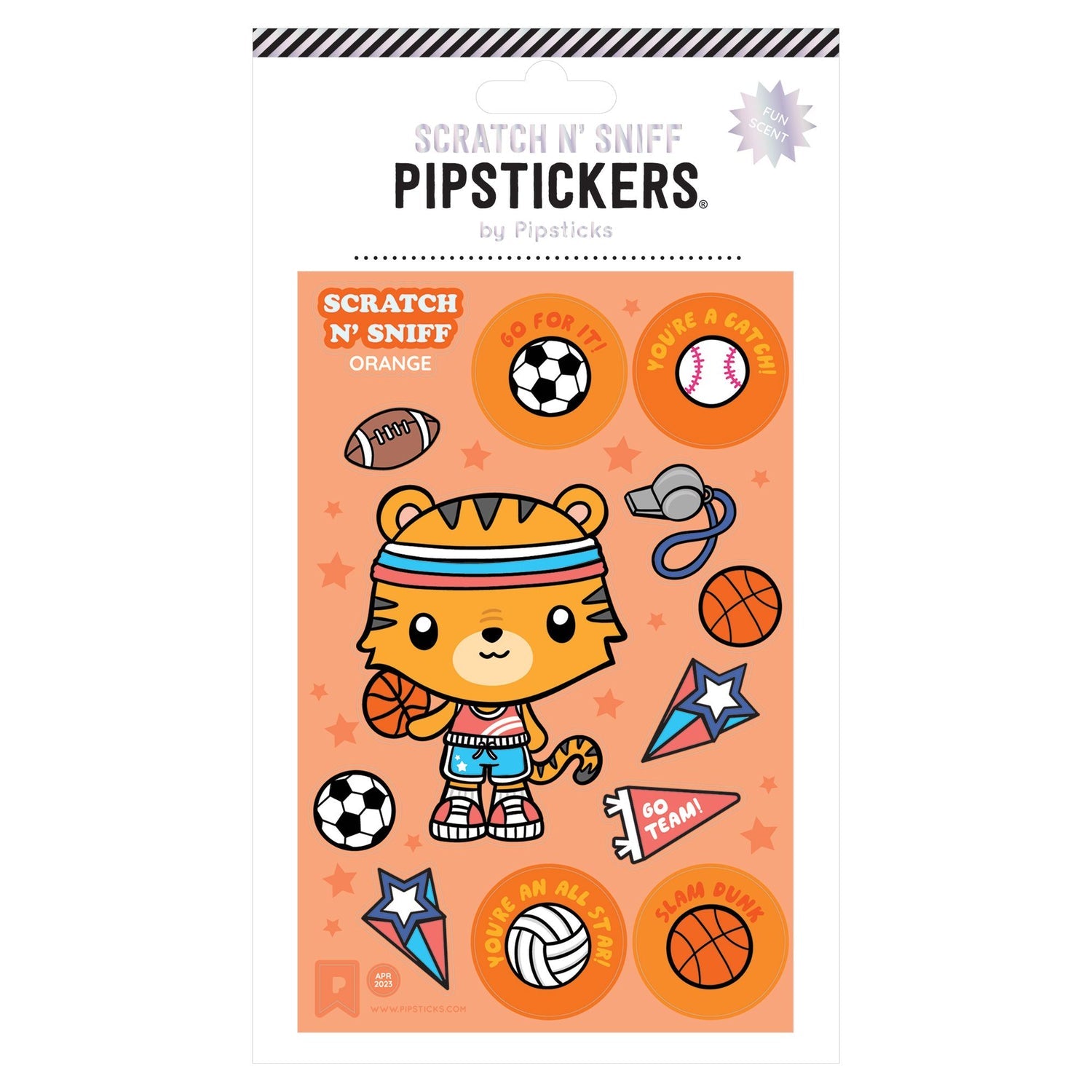 Eye of the Tiger Scratch 'n Sniff Stickers by Pipsticks – Pacifier Kids ...