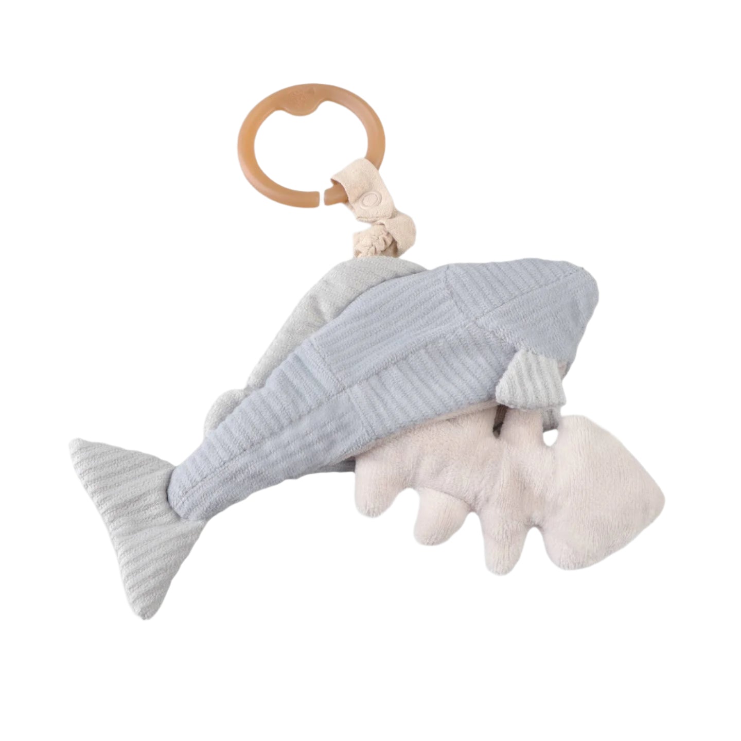 Trout Baby Handheld Rattle with Fishbone by Little Lamb Kind – Pacifier ...