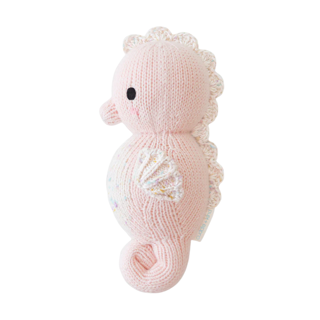 Baby Sea Horse - Powder Pink by Cuddle + Kind – Pacifier Kids Boutique