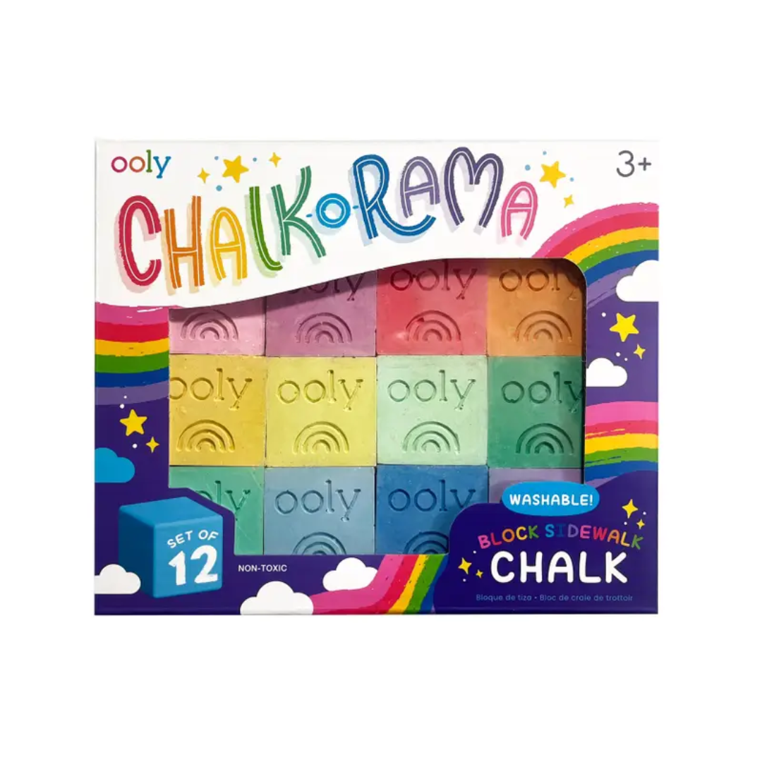 Chalk-O-Rama Block Sidewalk Chalk - Set of 12 by OOLY – Pacifier Kids ...