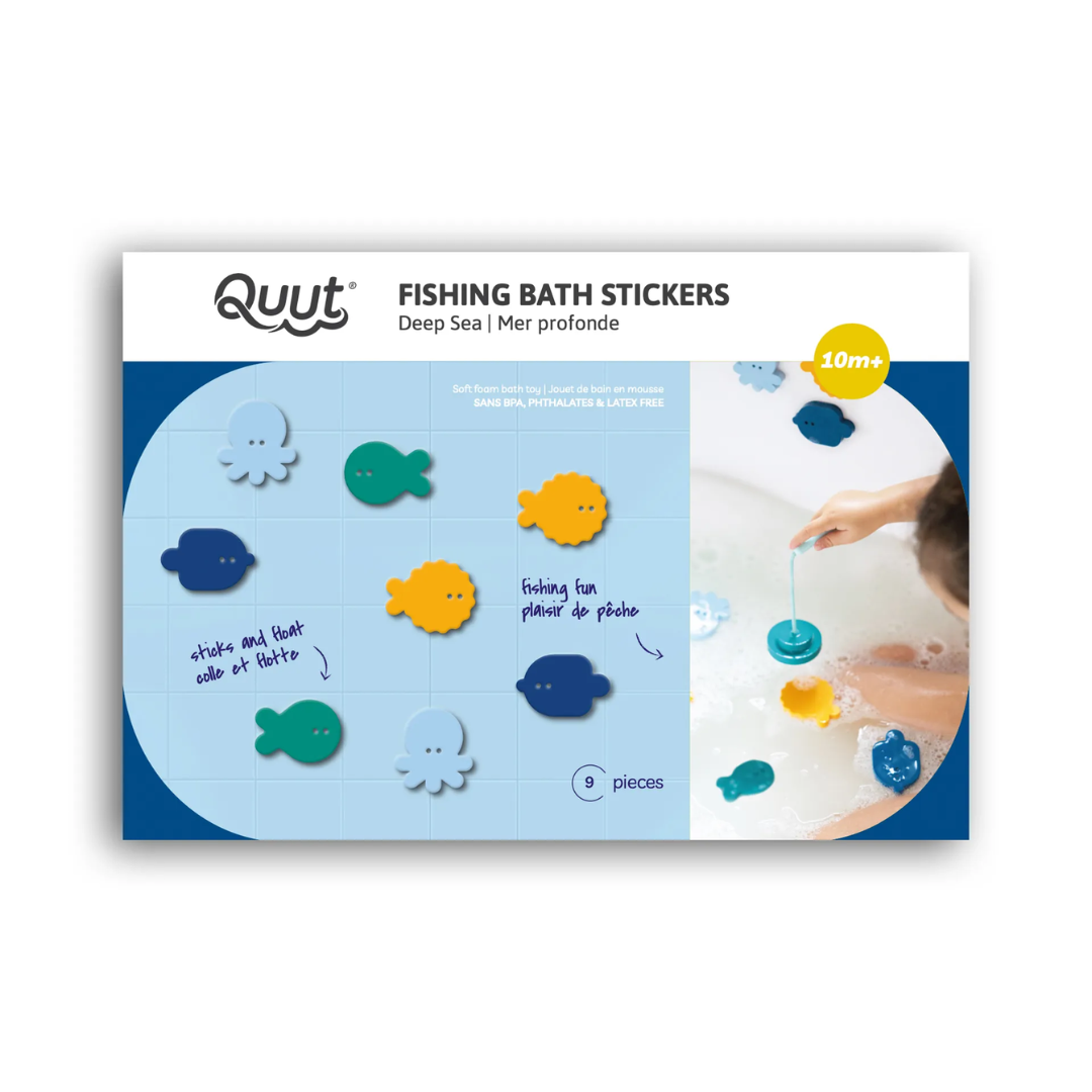 Fishing Bath Stickers - Deep Sea by Quut Toys – Pacifier Kids Boutique