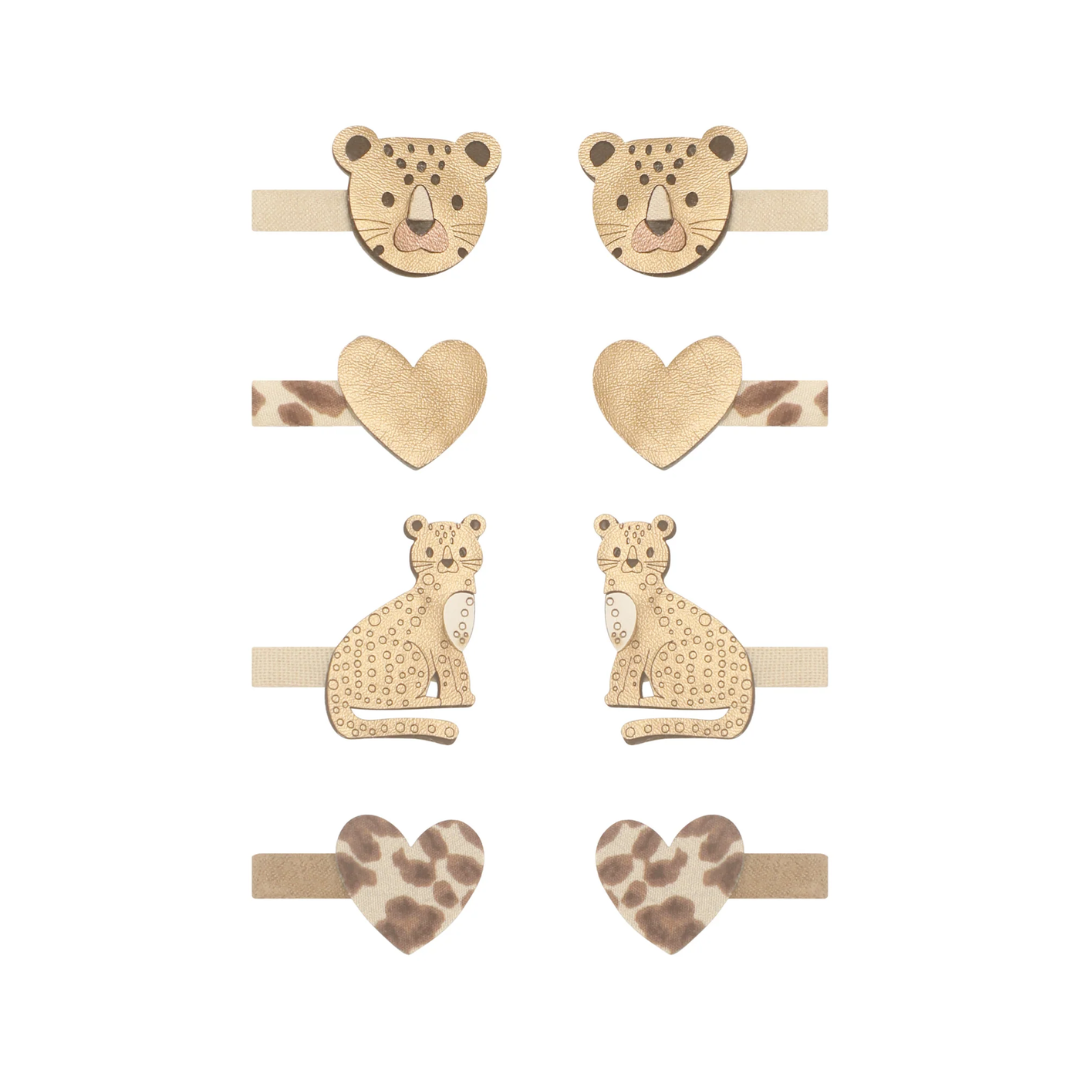Larry Leopard Mini Clips by Mimi & Lula – Pacifier Kids Boutique