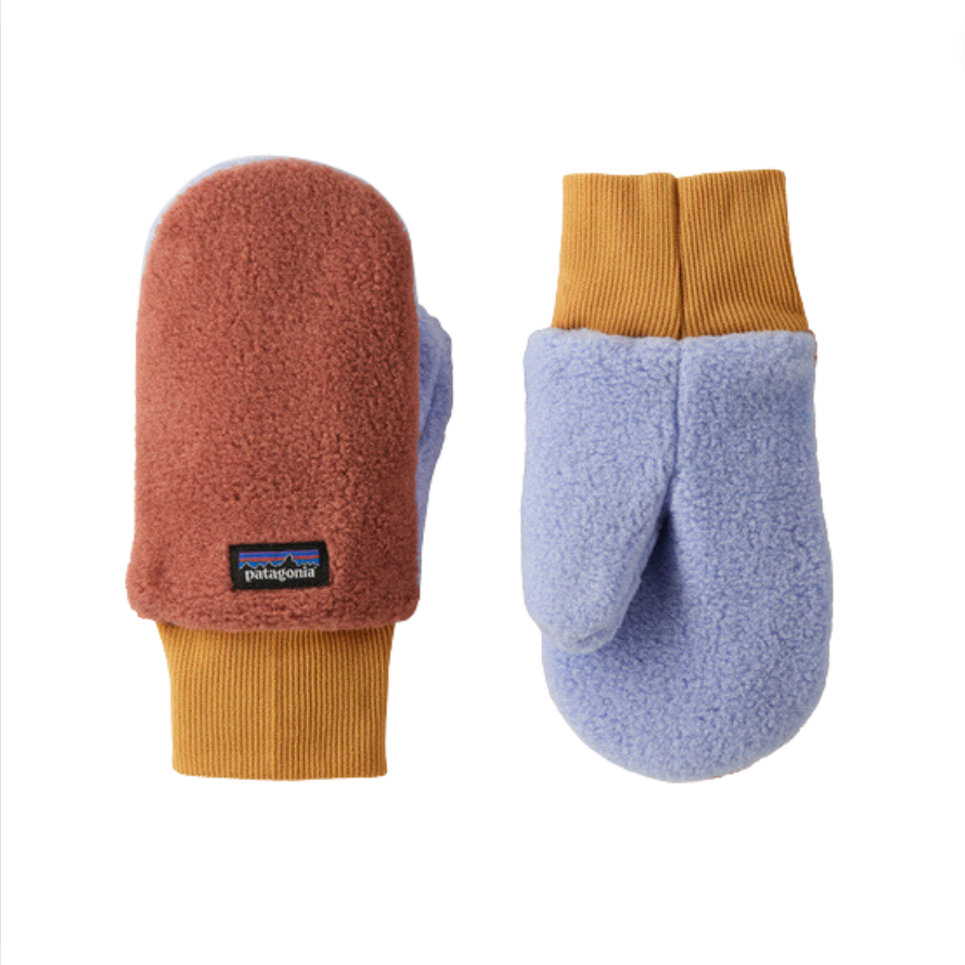 Baby Pita Pocket Mittens - Burl Red by Patagonia – Pacifier Kids Boutique