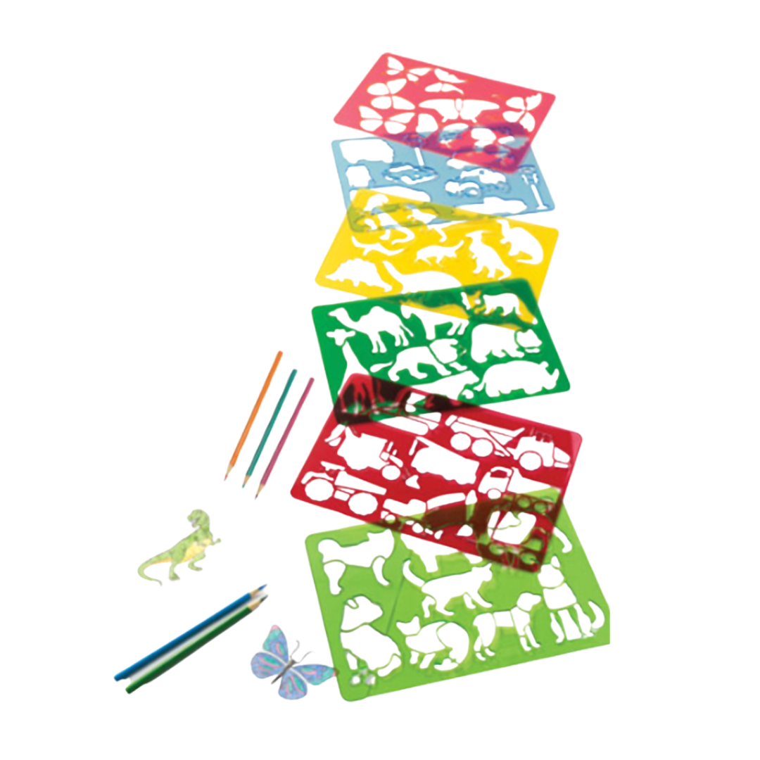 Art Box Stencils - Assorted by Schylling (1 Stencil Included ...
