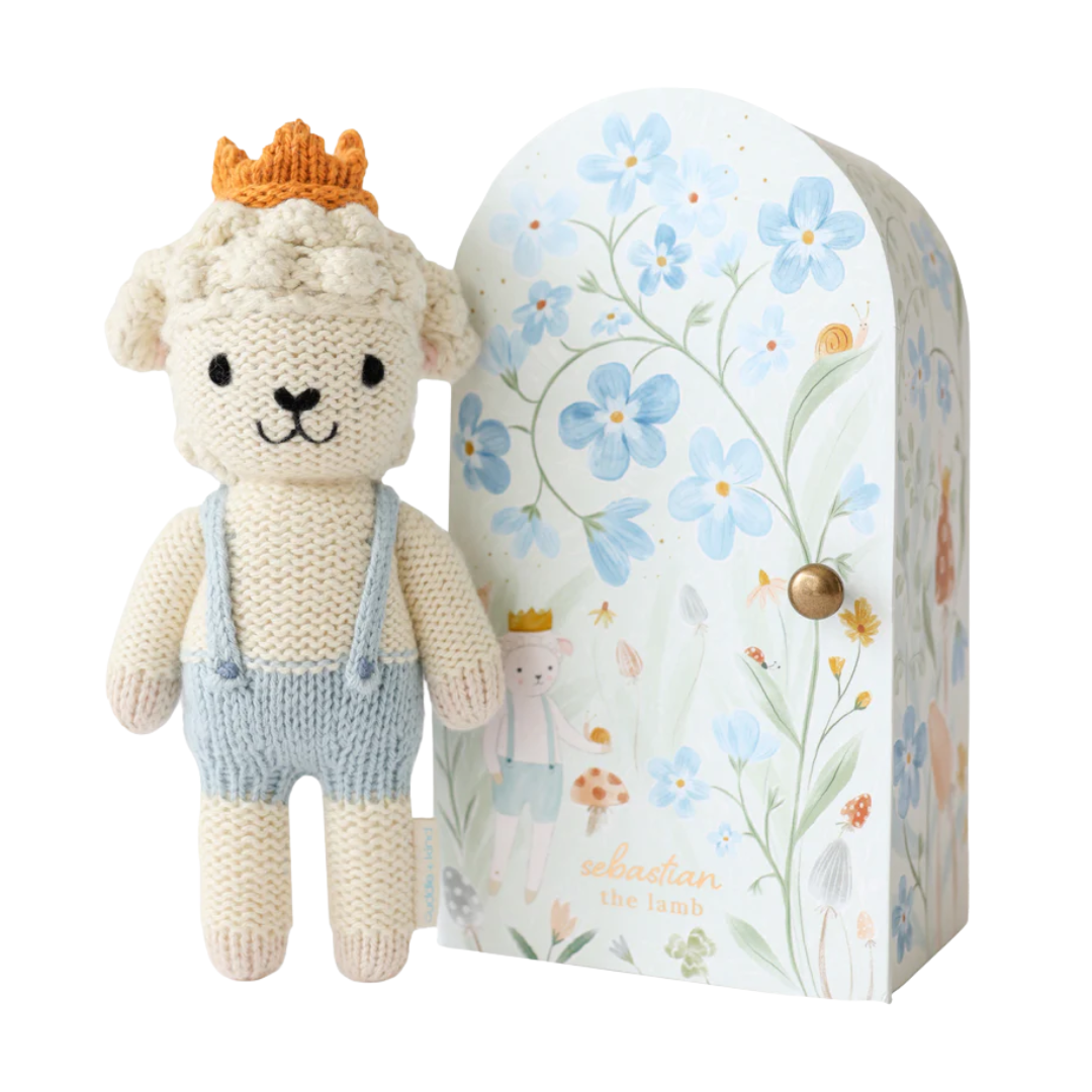 Tiny Sebastian the Lamb by Cuddle + Kind – Pacifier Kids Boutique