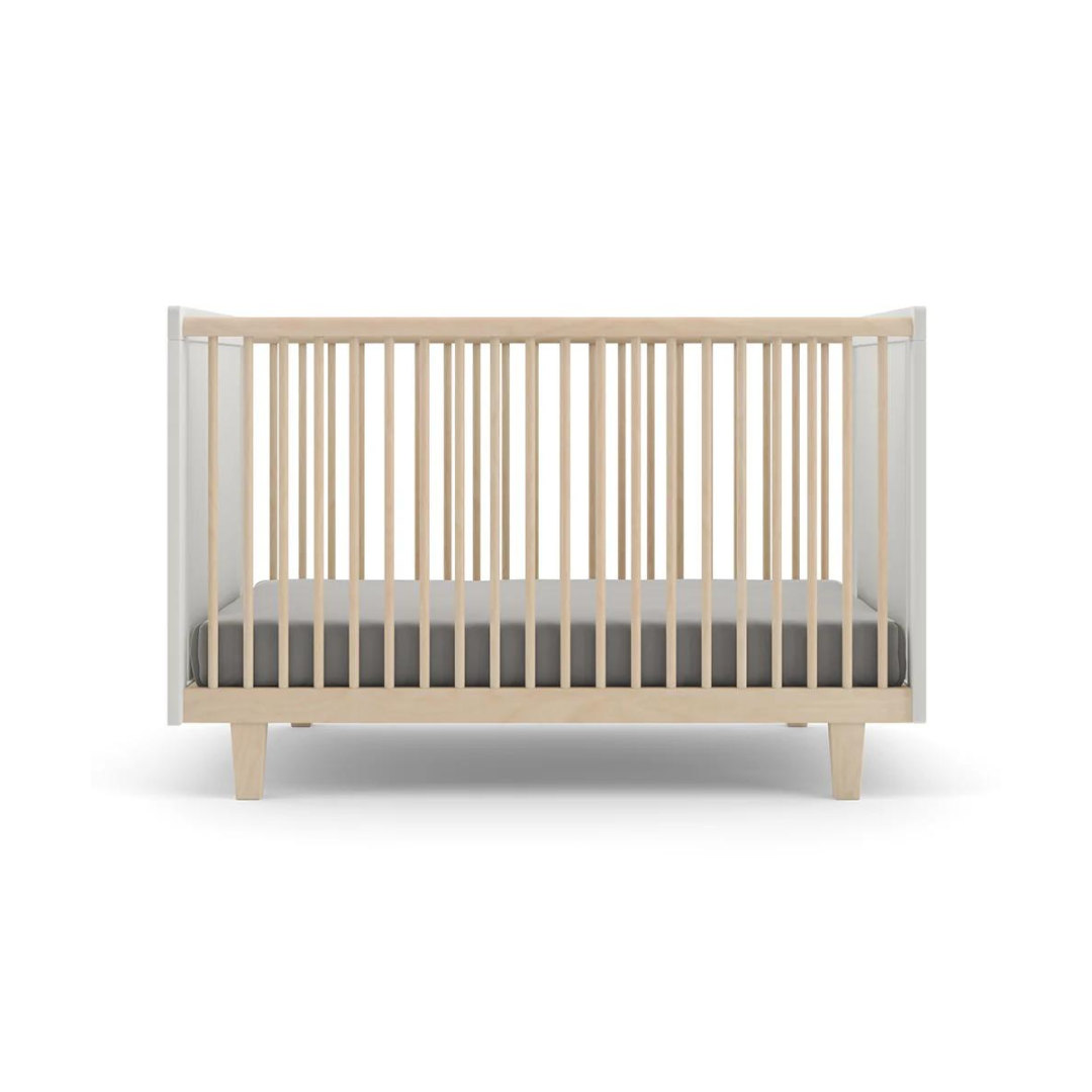 Rhea Crib - Birch / White by Oeuf – Pacifier Kids Boutique