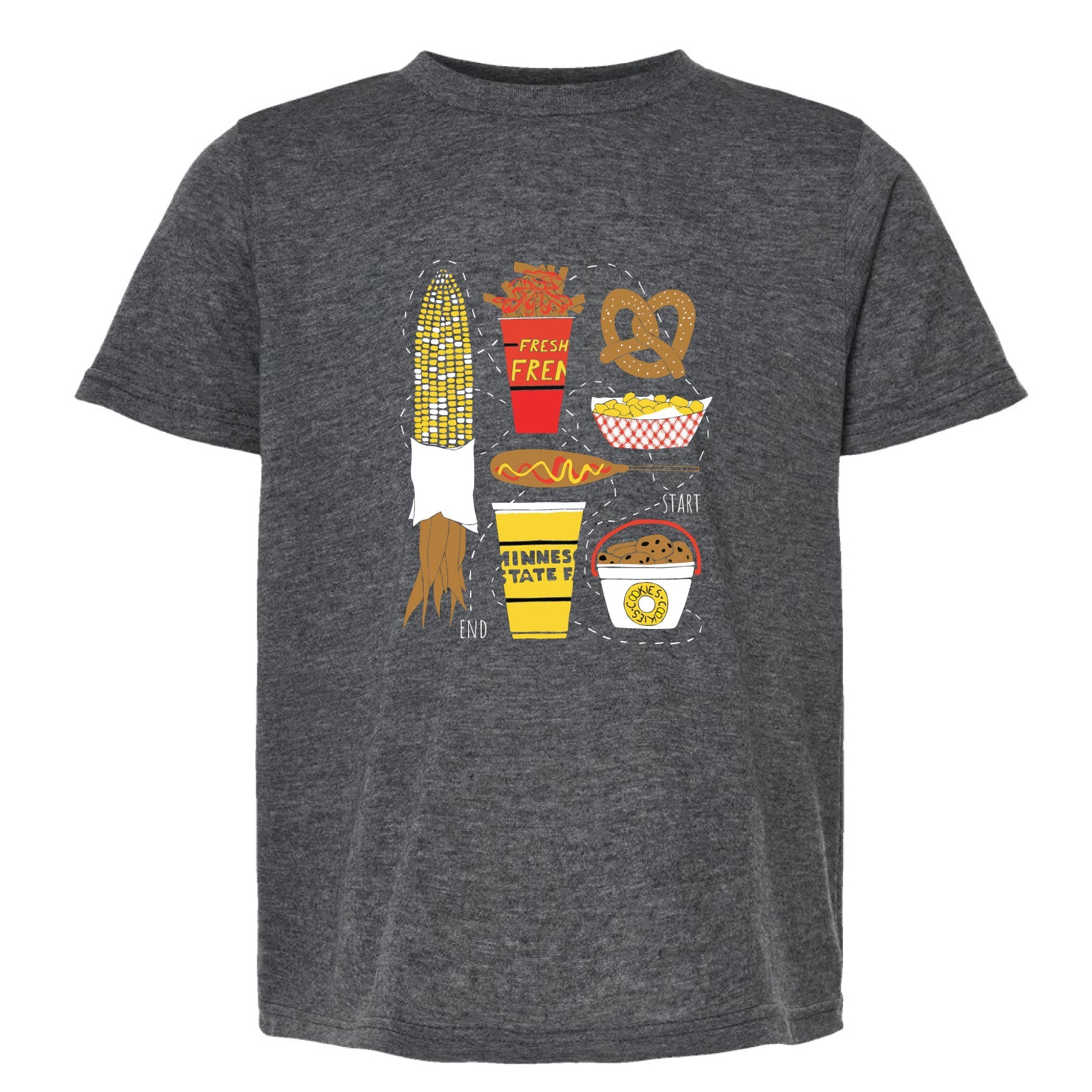 State Fair Food Minnesota Kids T-Shirt by Minnesota Awesome – Pacifier ...