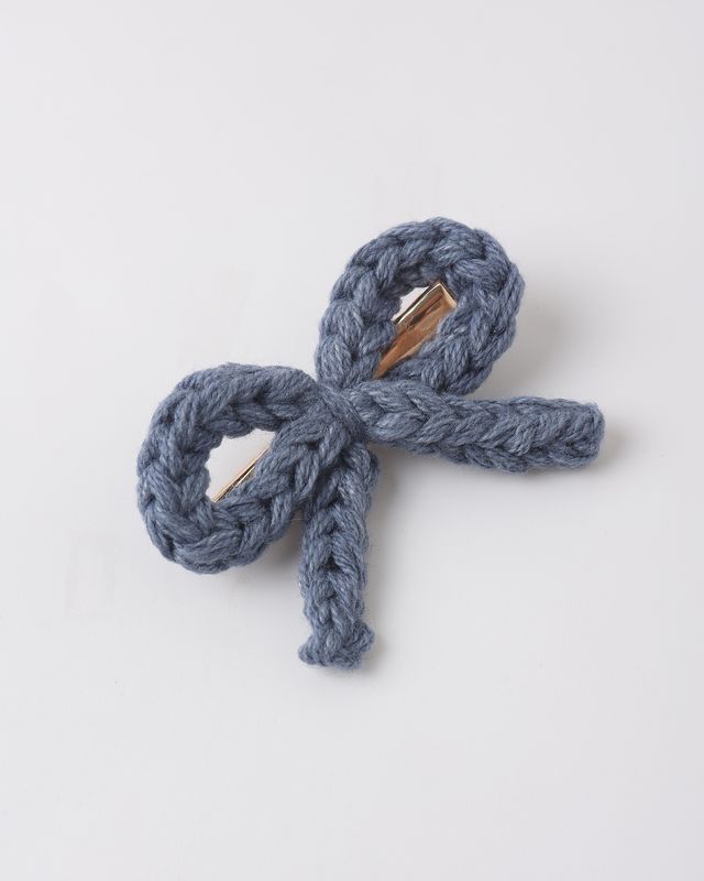 Crochet Bow Clip - Marine by Rylee + Cru – Pacifier Kids Boutique