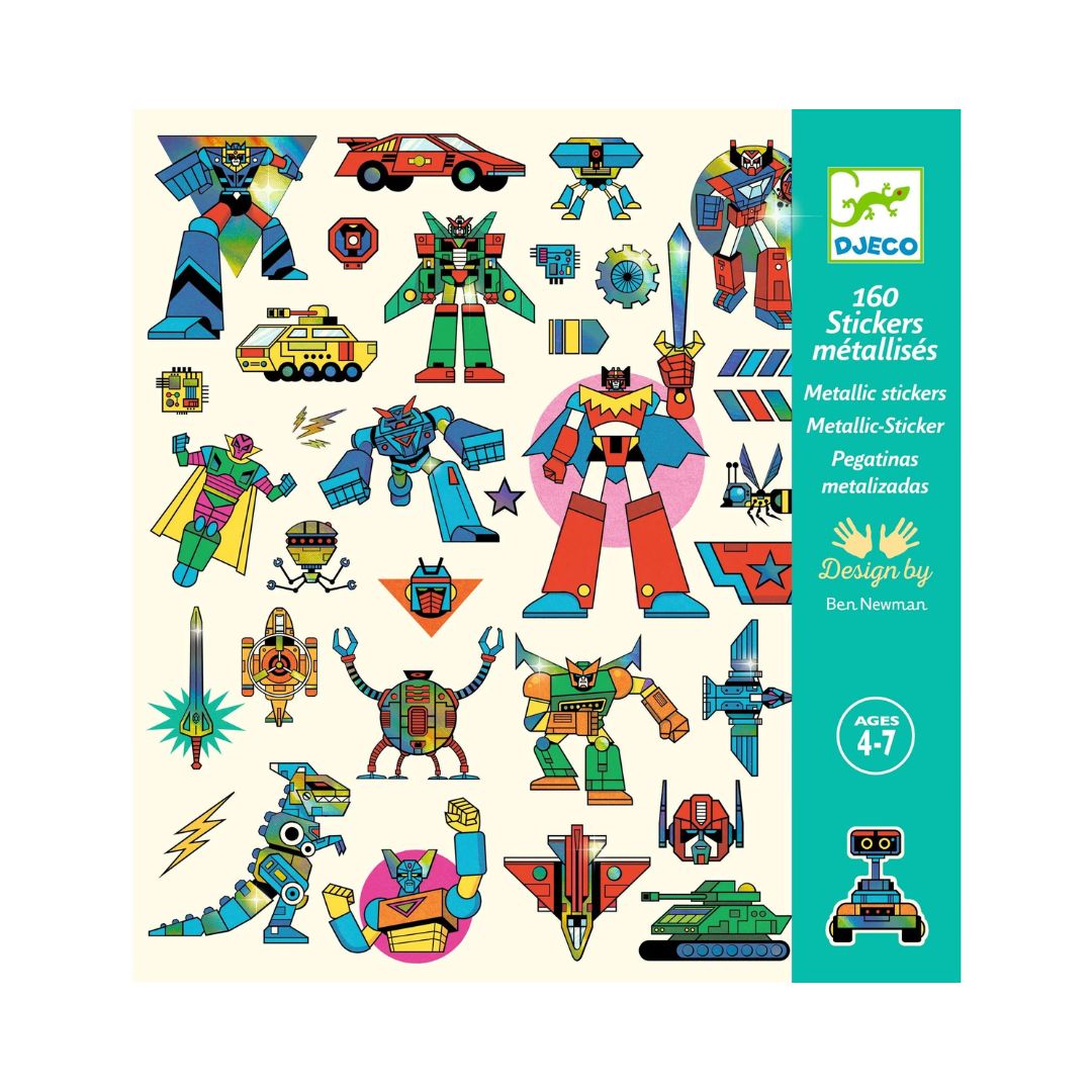Stickers - Robots by Djeco – Pacifier Kids Boutique