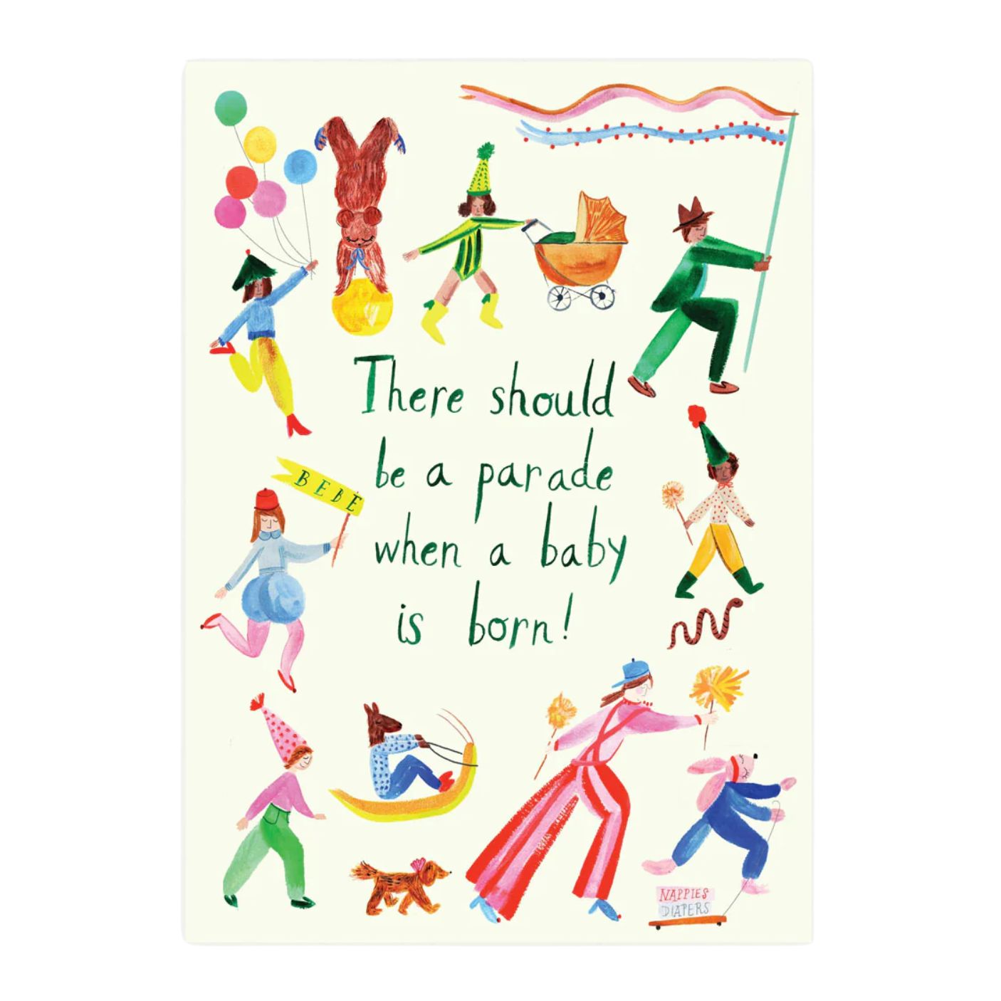 Baby Parade Card by Mr. Boddington's Studio – Pacifier Kids Boutique
