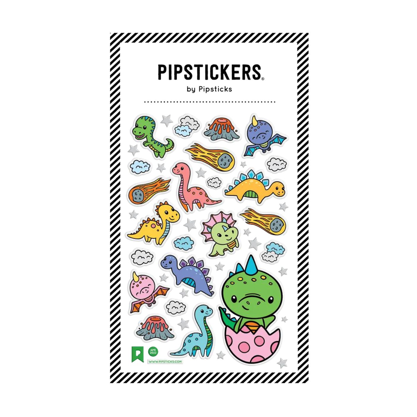 Puffy Little Dinosaurs Stickers by Pipsticks – Pacifier Kids Boutique