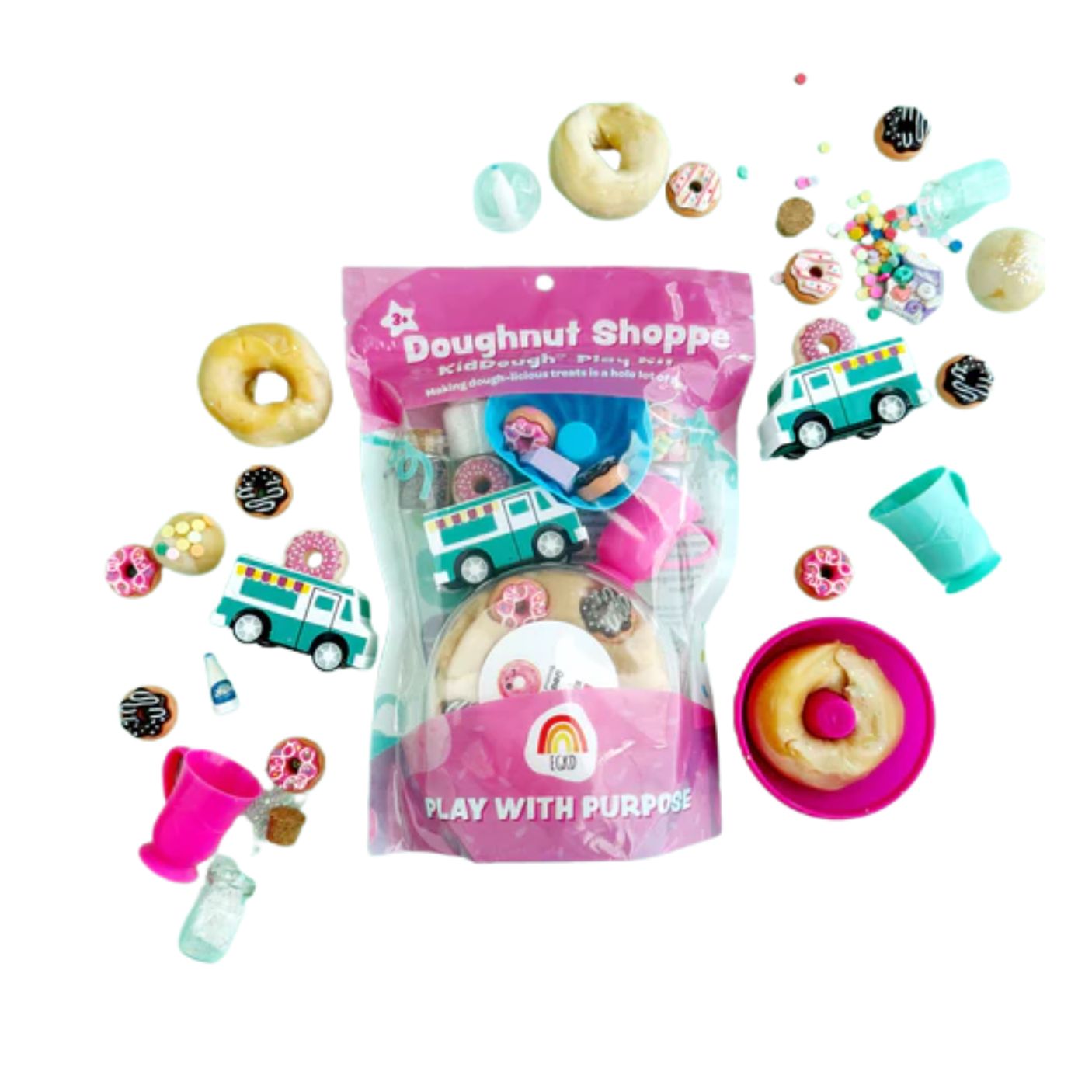 Doughnut Shoppe Play Dough Kit by Earth Grown KidDoughs – Pacifier Kids ...