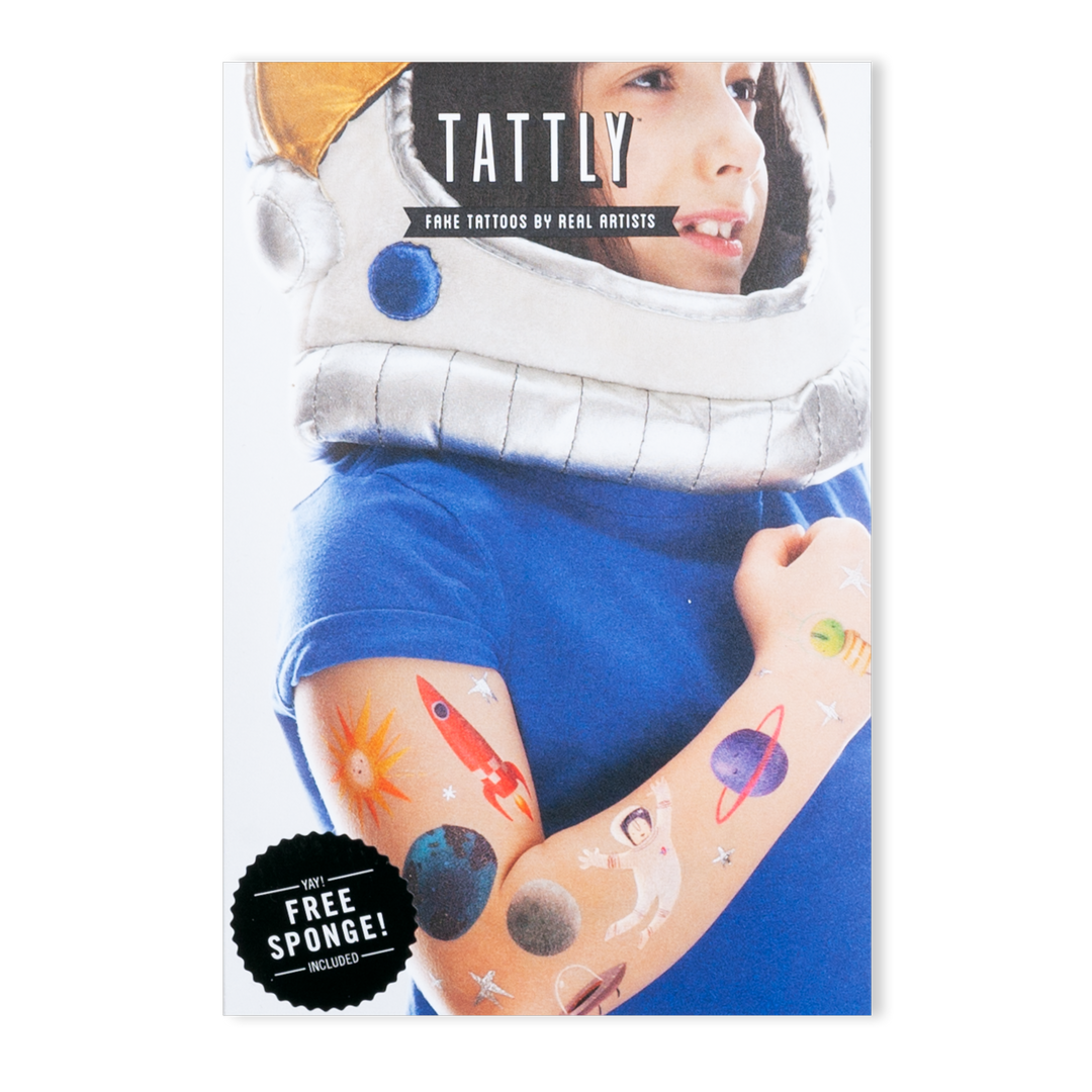Space Explorer Tattoo Set by Tattly – Pacifier Kids Boutique