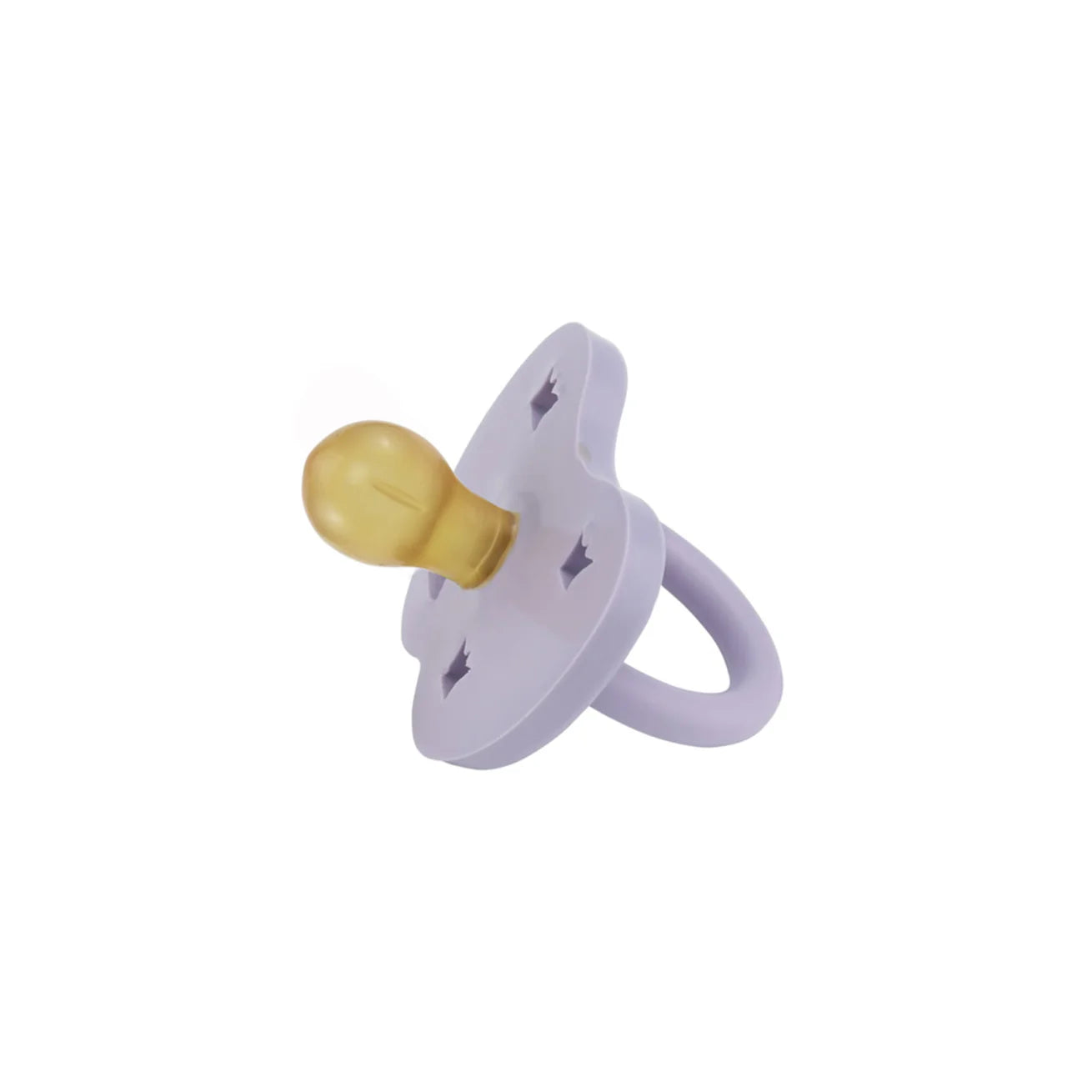 Round Natural Rubber Pacifier - Dusty Violet by Hevea – Pacifier Kids ...