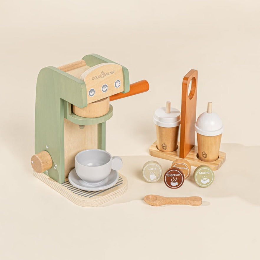 Wooden Coffee Maker Set - Seafoam & Tera by Coco Village – Pacifier ...