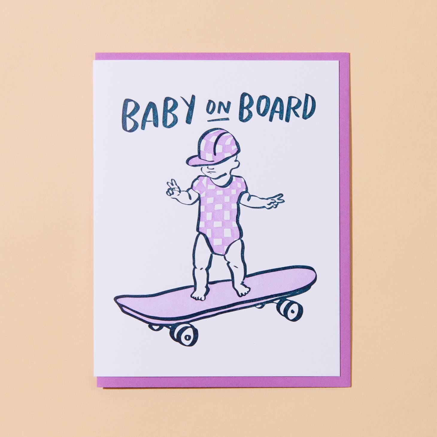 Baby on Board Card by And Here We Are – Pacifier Kids Boutique