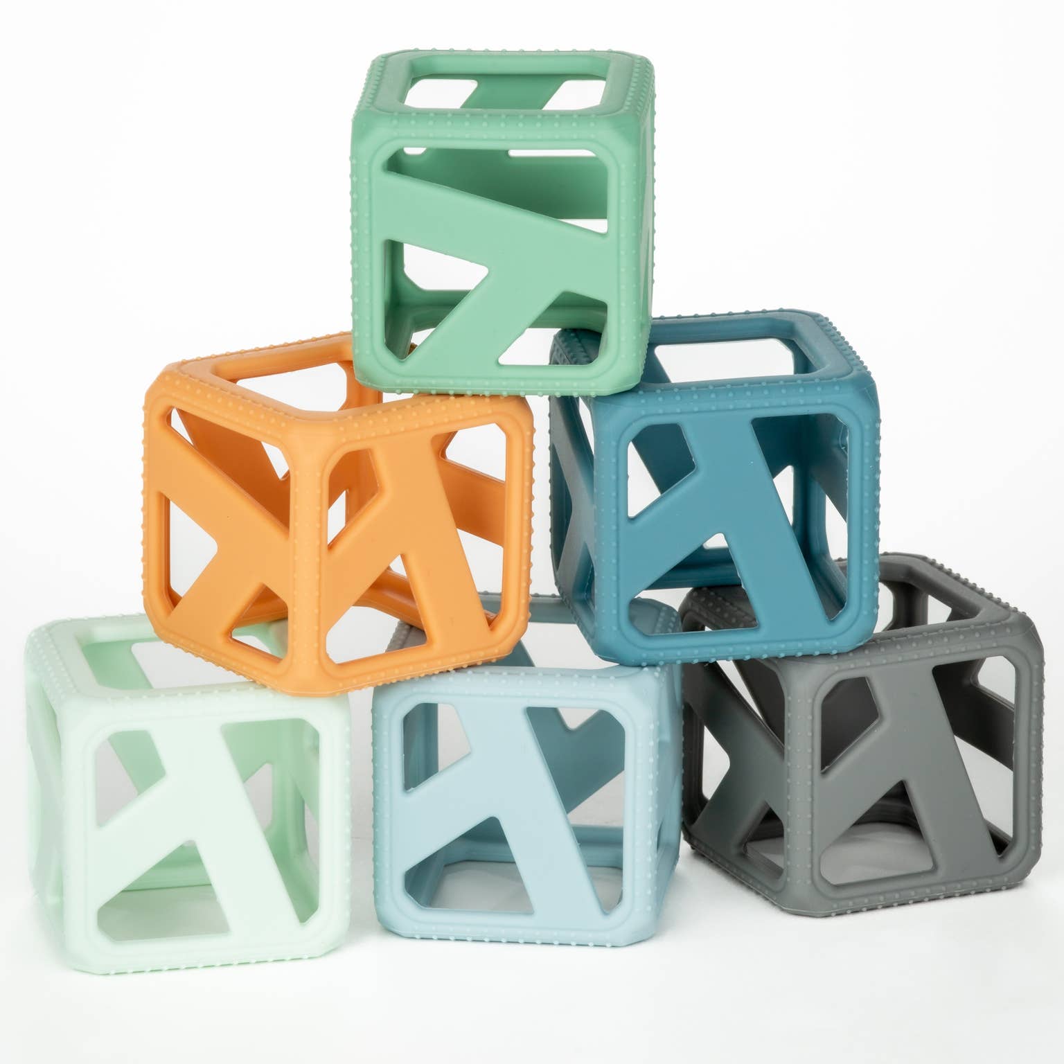 Stack N Chew Cubes - Earthy by Malarkey Kids – Pacifier Kids Boutique