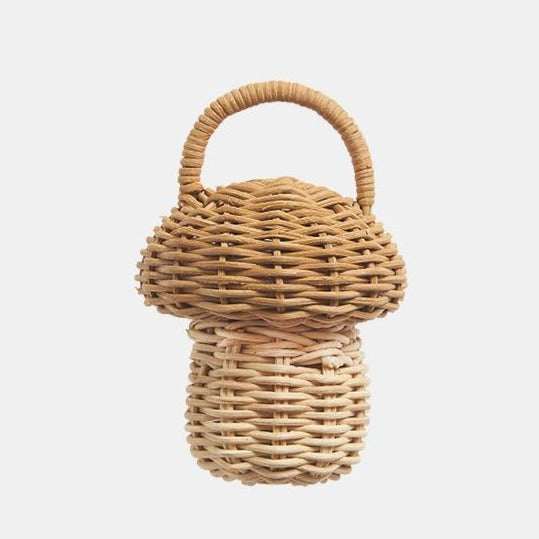 Rattan Acorn Rattle by Olli Ella – Pacifier Kids Boutique
