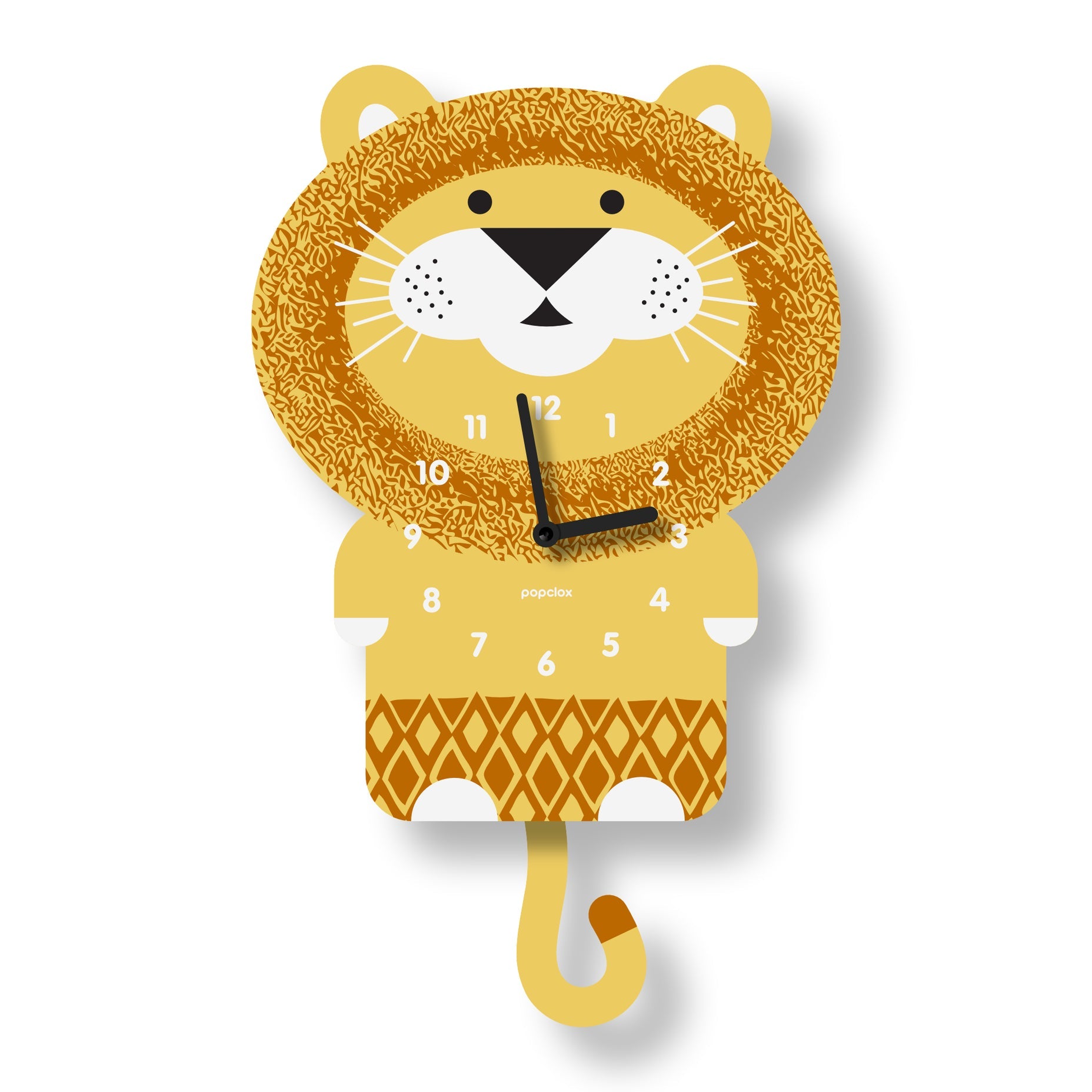 Lion Acrylic Pendulum Clock by Popclox – Pacifier Kids Boutique