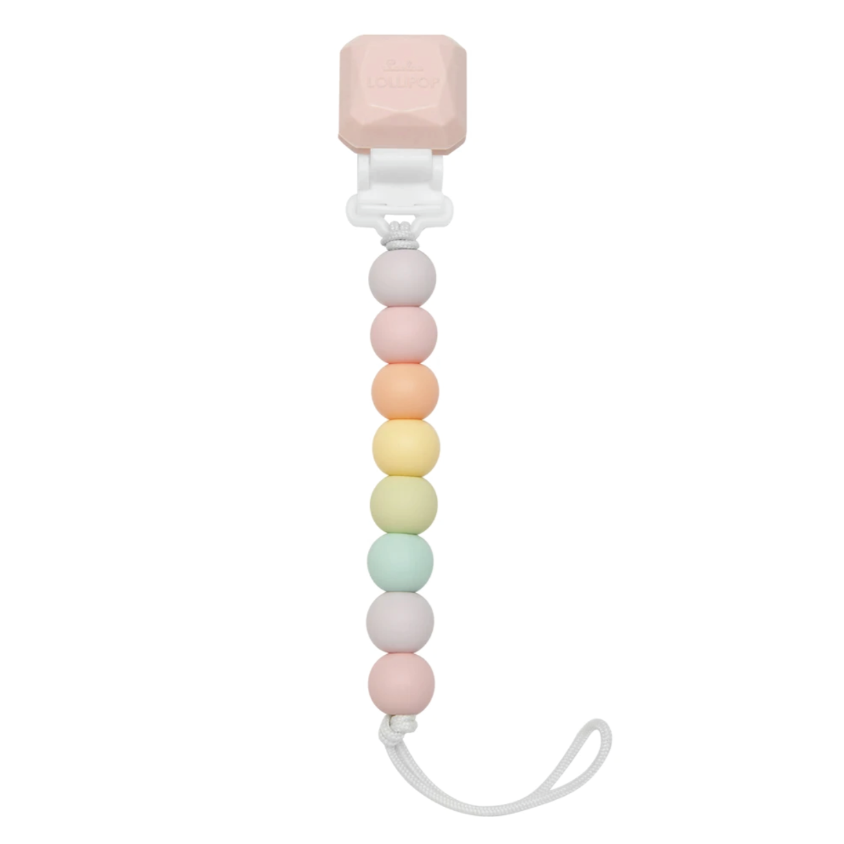 Lolli Gem Silicone Pacifier Clip - Cotton Candy by Loulou Lollipop ...