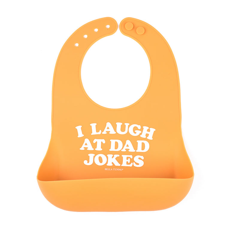 Wonder Bib - I Laugh at Dad Jokes by Bella Tunno – Pacifier Kids Boutique