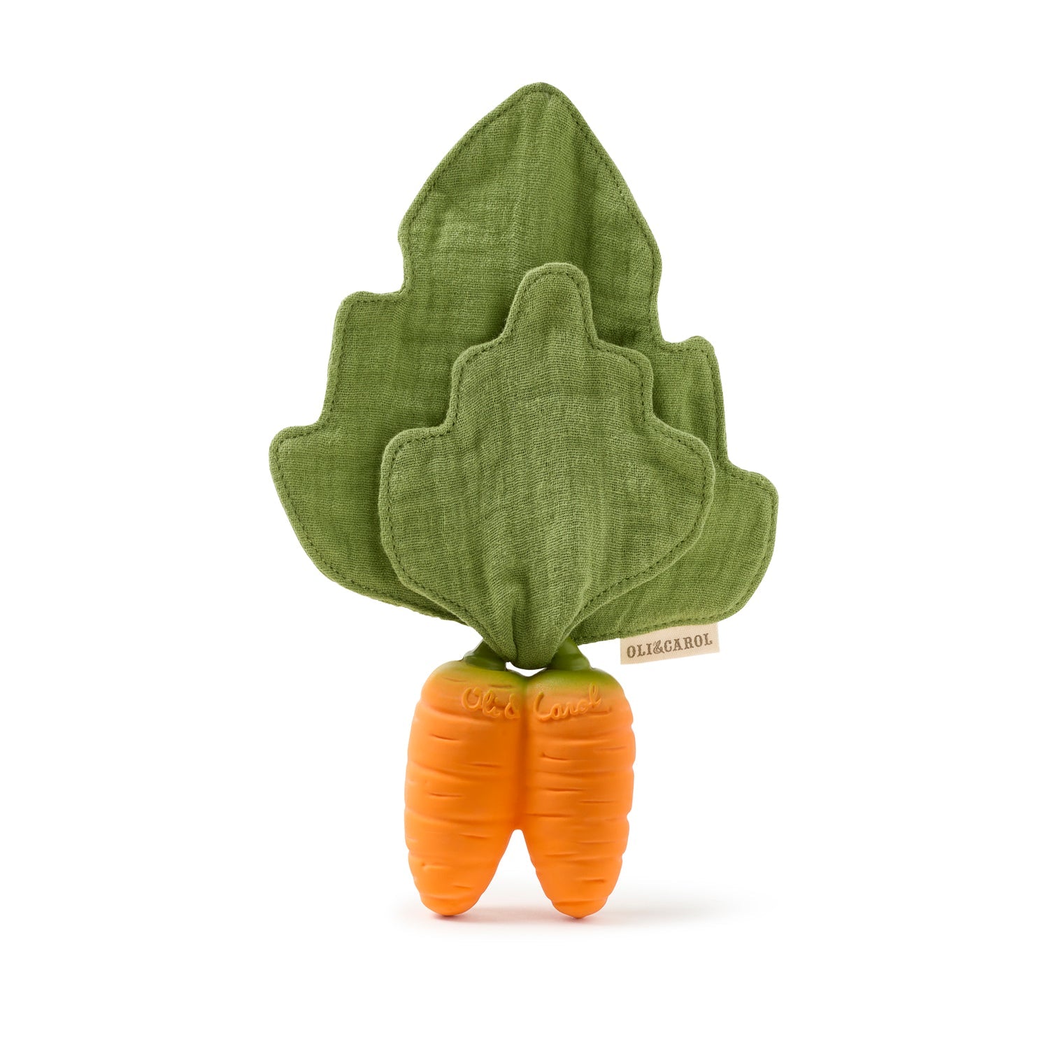 Cathy the Carrot Mini DouDou Teether by Oli & Carol – Pacifier Kids ...