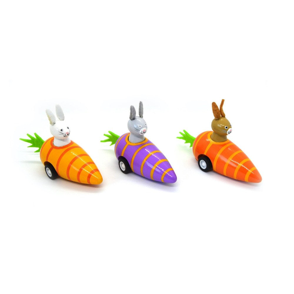 Pull Back Bunny in Carrot (1 Unit Assorted) by Jack Rabbit Creations ...