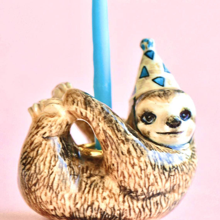 Sloth "Party Animal" Cake Topper by Camp Hollow – Pacifier Kids Boutique