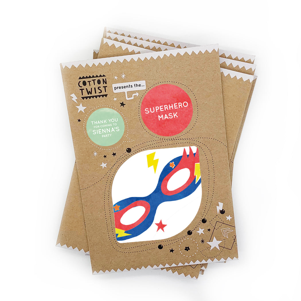 Make Your Own Superhero Mask Kit by Cotton Twist – Pacifier Kids Boutique