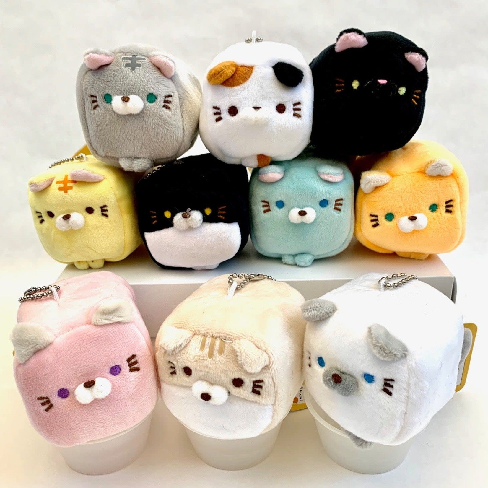 Mini Cube Cat Plush Toy (1 Unit Assorted) – Pacifier Kids Boutique